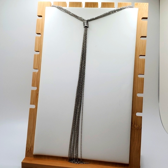 Express | Jewelry | Express Long Bling Silver Chain Necklace | Poshmark